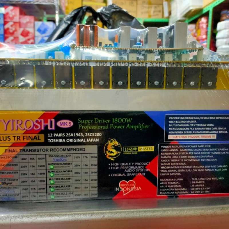 Promo KIT POWER YIROSHI MK5 1800 WATT PLUS TRANSISTOR Diskon 23% di Seller Gamma Store ...