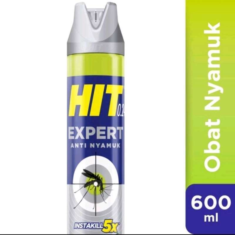 Jual Hit Expert Citrus Aerosol Obat Nyamuk Semprot Double Nozzles 600ml ...