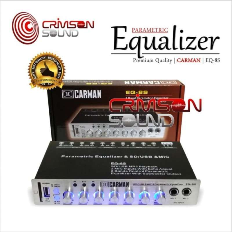 Promo Parametric Equalizer Usb/Sd Dan Mic Centrum Eq-8S Panel Alumunium ...