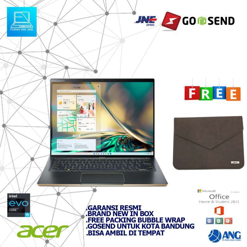 Jual ACER SWIFT AEROSPACE SF514-56T 591F MINT GREEN / 53PF BLUECORE I5-1240P (EVO)/16GB/512GB ...
