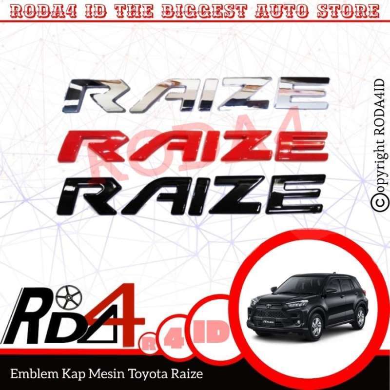 Jual Emblem Toyota Raize Hood Engine Kap Mesin Di Seller Roda 4 Store ...