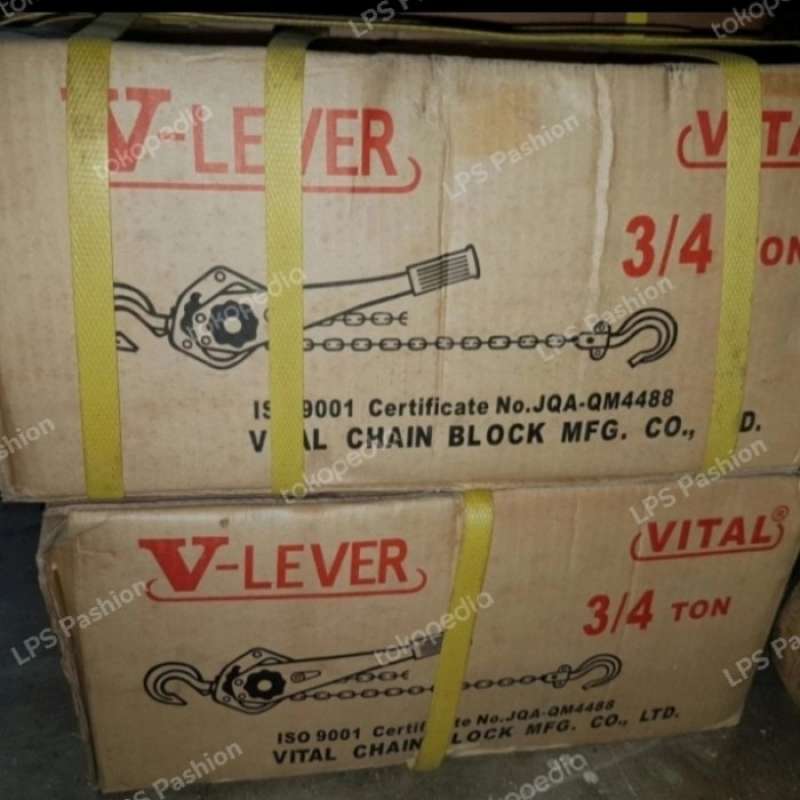 Promo LVER BLOCK (Kapasitas 3/4ton x 1,5 meter ) VITAL VR-08 Lever ...