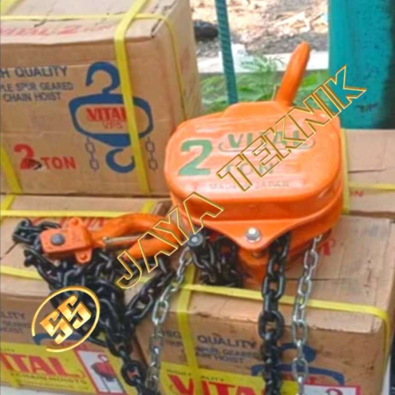 Promo Chain Block Takel 2 Ton x 10 Meter VITAL Katrol Keretan 2 ton 10 ...
