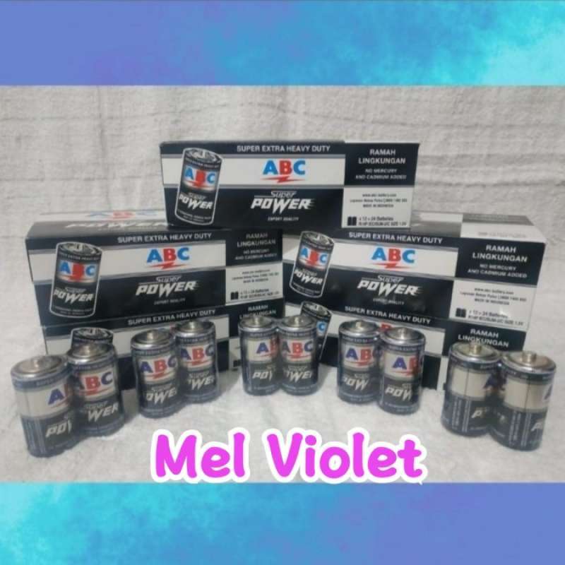 Promo ABC Tipe C - 1 Box BATERAI HITAM SUPER POWER - isi 24 pcs Diskon ...