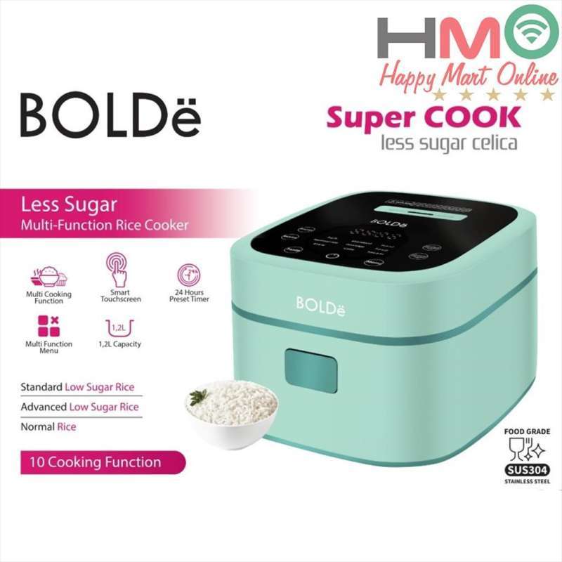 Promo Bolde Super Cook Less Sugar Celica 1.2L Rice Cooker Magic Com ...