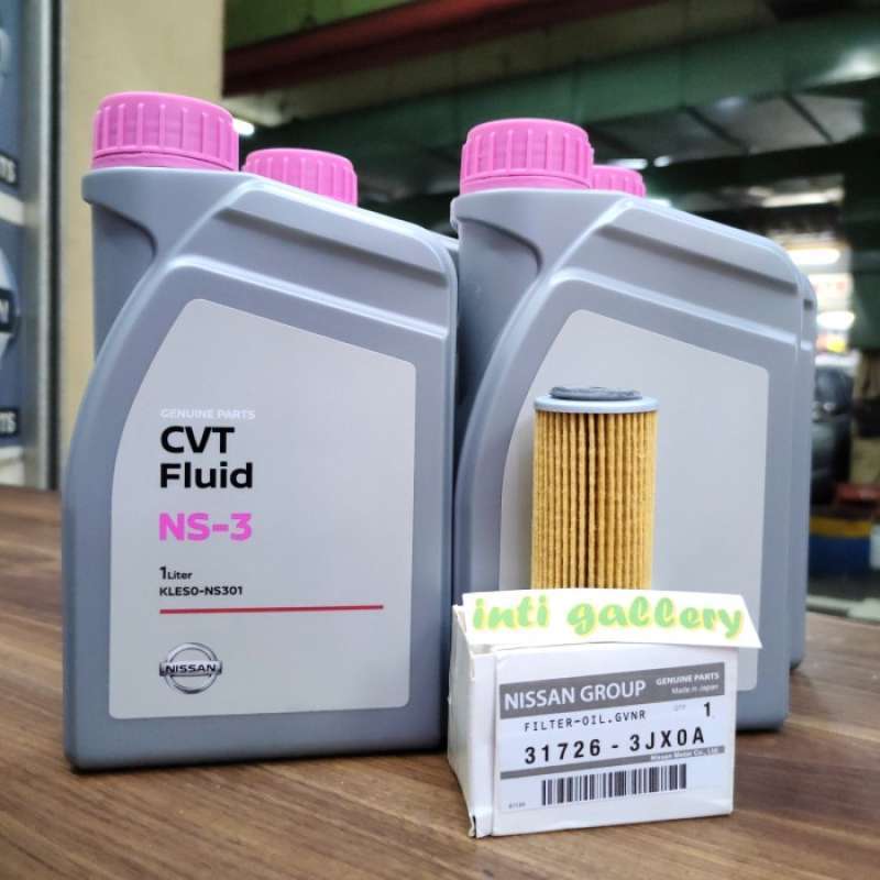 Promo Paket Oli Transmisi Matic CVT Nissan NS-3 4 Liter + Filter Oli ...