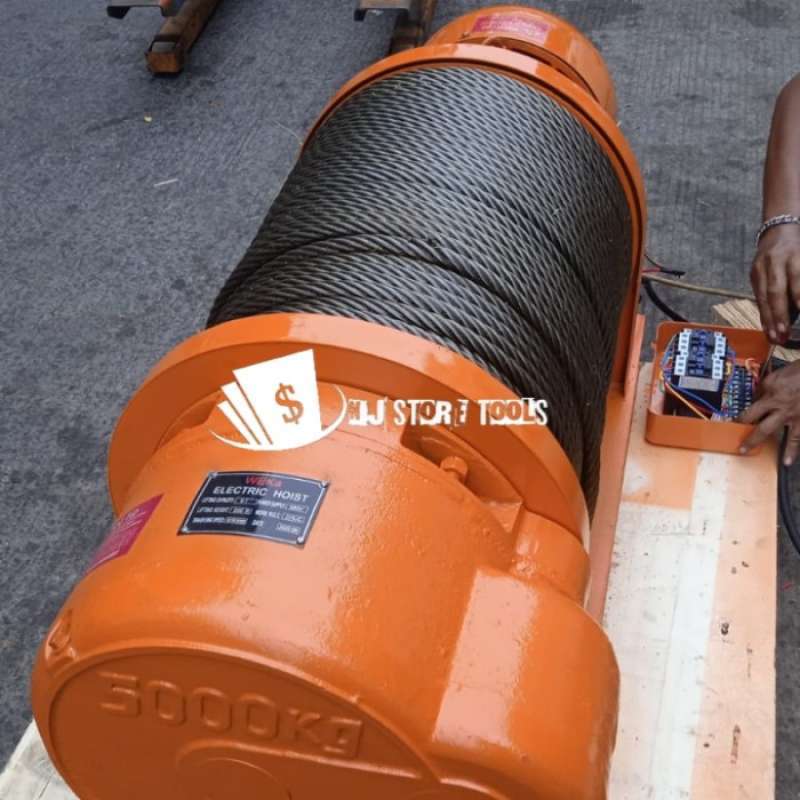 Promo Electric winch hoist 3 ton x 100 Meter katrol listrik 3phase ...