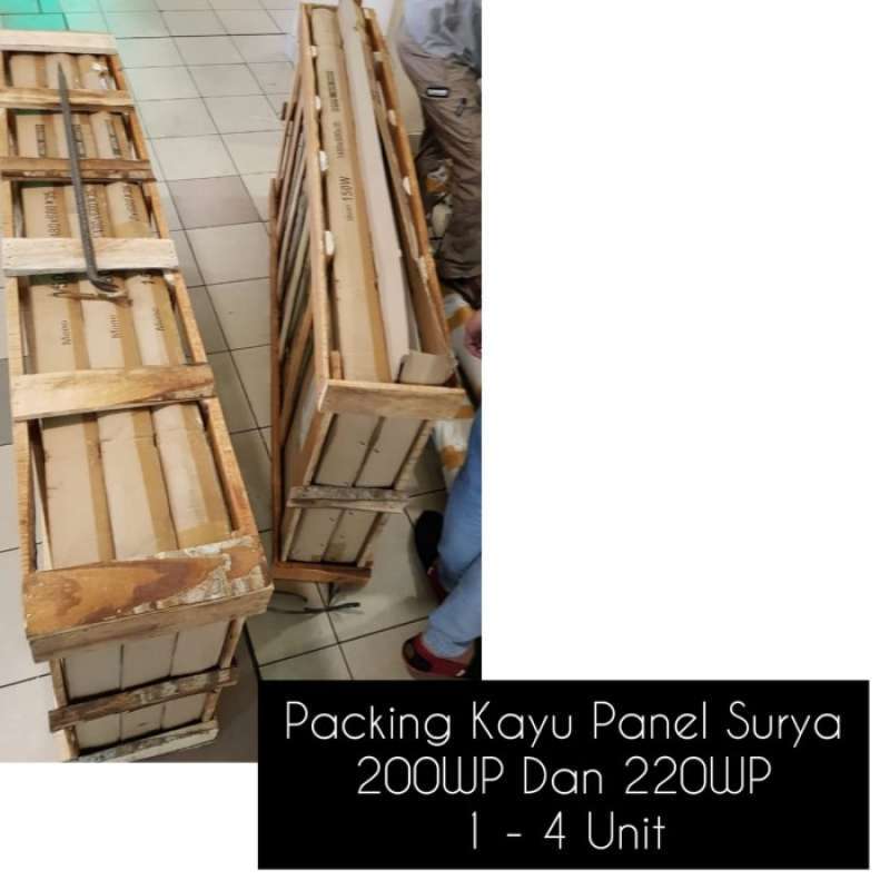 Promo Packing Kayu untuk Panel Surya 200WP dan 220WP Diskon 23% di ...