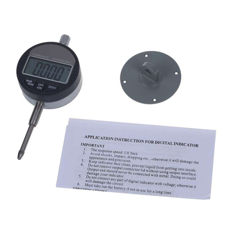 Promo Digital Dial Indicator Dti 0.01mm/.0005 Range 0-25.4mm/1 Clock ...