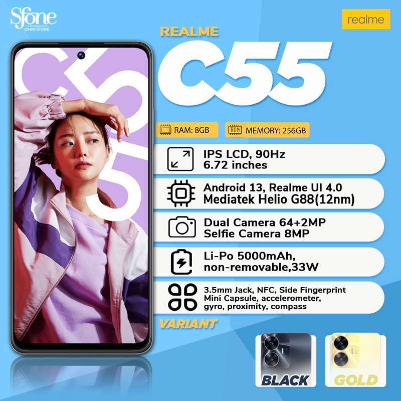 Jual Realme C55 8/256 RAM 8GB Internal 256GB Garansi Resmi Realme di ...