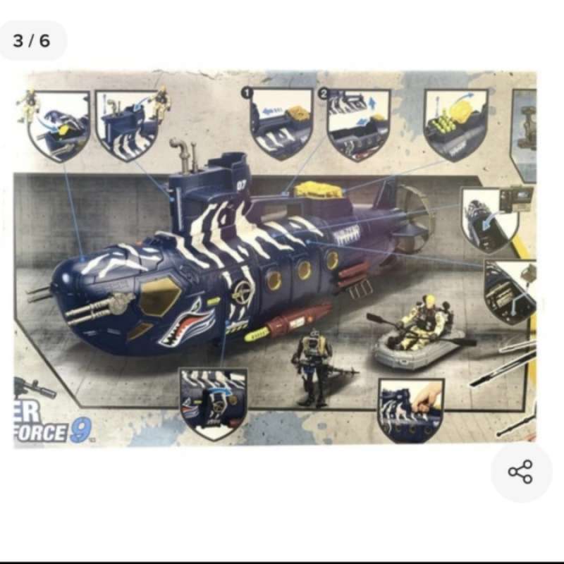 Promo Soldier Force 9 Operation Sub Zero Deapsea Submarine Original ...