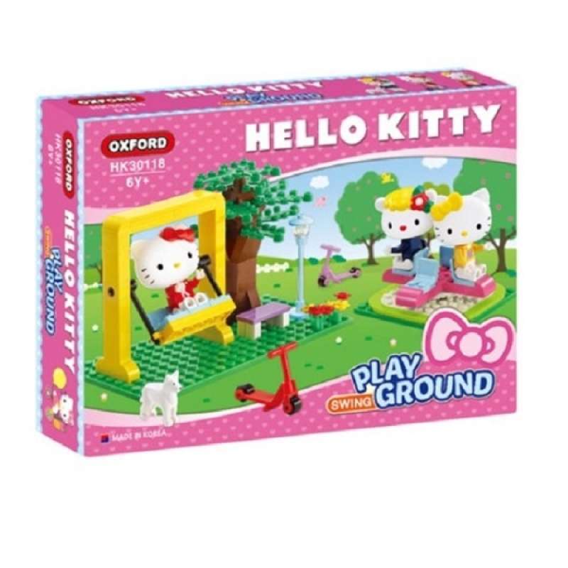 Jual OXFORD Korea Buildig Blocks Hello Kitty Playground Swing Building ...