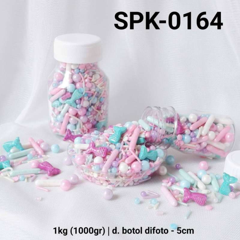 Promo SPK-0164 Sprinkles sprinkle sprinkel 1kg kilo ekor duyung warna ...