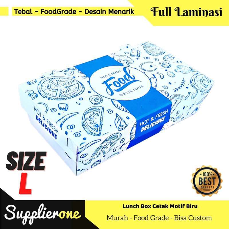 Promo Paper Lunch Box, SML,Lunch Box Kertas, Dus Box Ayam Geprek ...