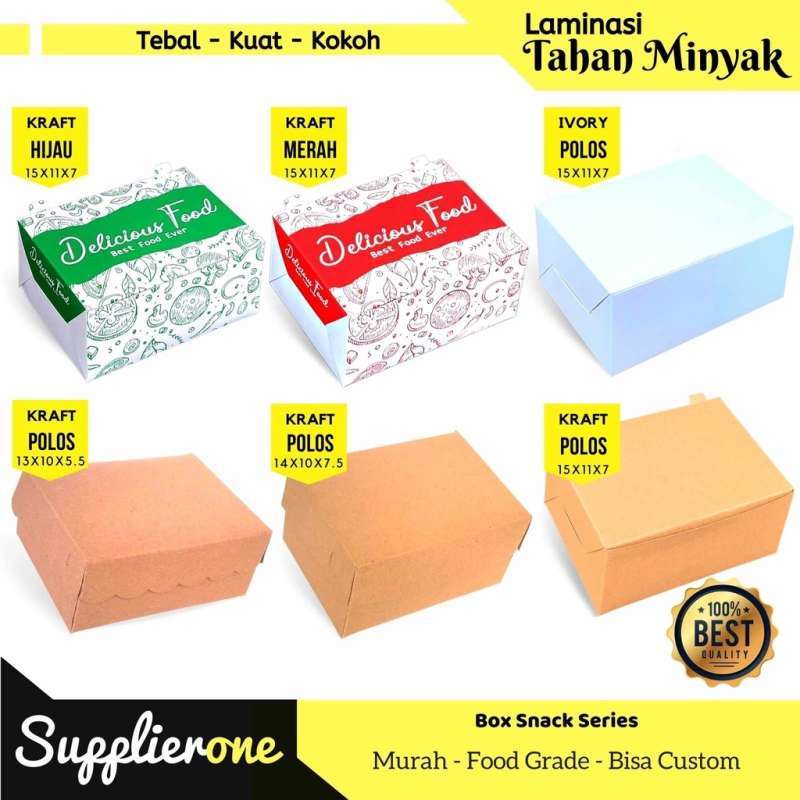 Promo Dus Snack / Dus Kue / Dus Cemilan / Box Makanan / Box Fried ...