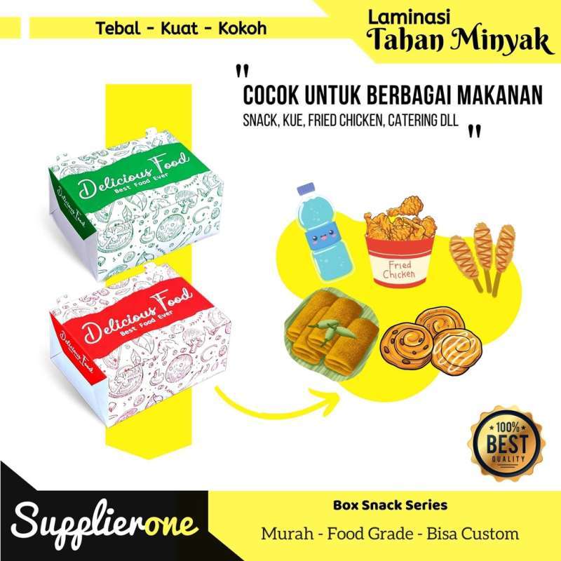 Promo Dus Snack / Dus Kue / Dus Cemilan / Box Makanan / Box Fried ...