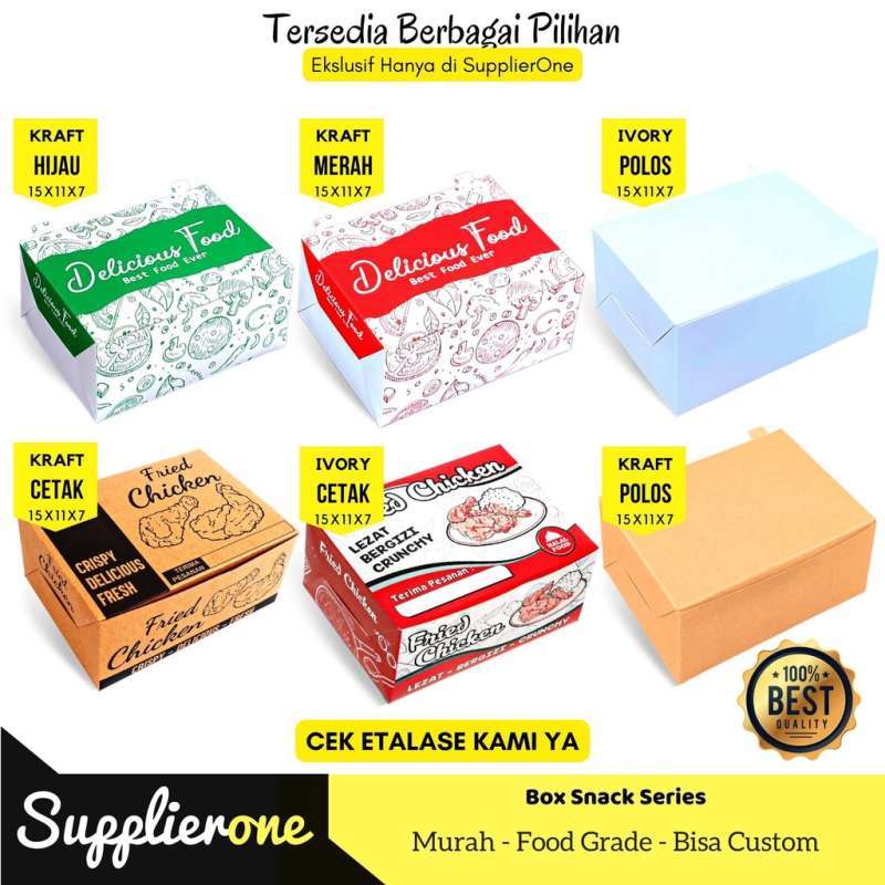 Promo Dus Snack / Dus Kue / Dus Cemilan / Box Makanan / Box Fried ...