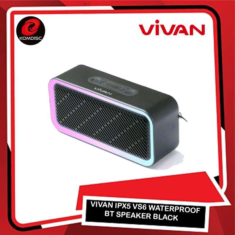 Jual Vivan Ipx5 Vs6 Waterproof Bt Speaker Black Di Seller Komdisc ...