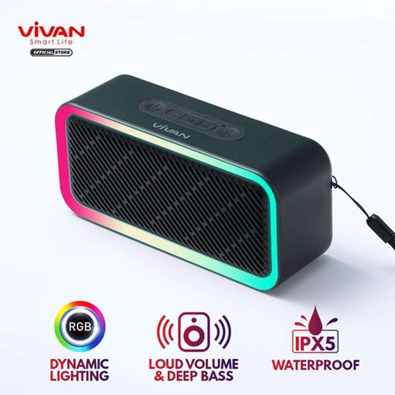 Jual Vivan Ipx5 Vs6 Waterproof Bt Speaker Black Di Seller Komdisc ...