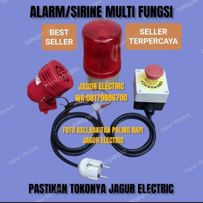 Promo SIRINE PERESMIAN/ALARM BAHAYA/ALARM DARURAT MS-190+LAMPU ROTARY ...