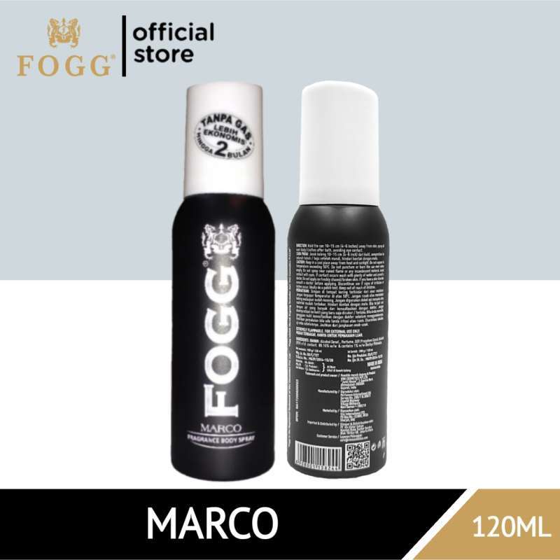 Promo Fogg Perfume Body Spray Reguler Marco 120ml Diskon 7% Di Seller ...