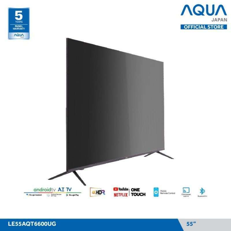 Jual Tv Led 55 Inch Aqua Le55aqt6600ug Android Tv 4k Resolution Uhd ...