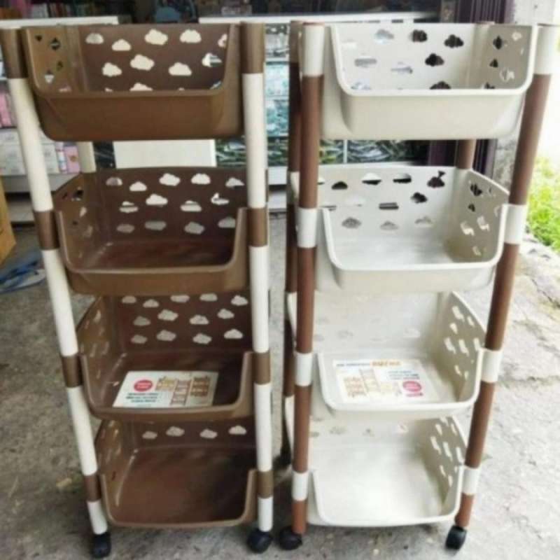 Promo Rak Plastik 4 Susun Tempat Penyimpaman Barang Diskon 24% di ...
