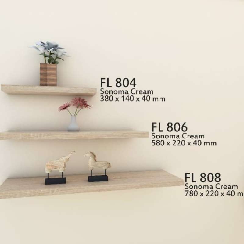 Promo Rak Gantung Floating sucitra 3 unit Diskon 17% di Seller Rumahku ...