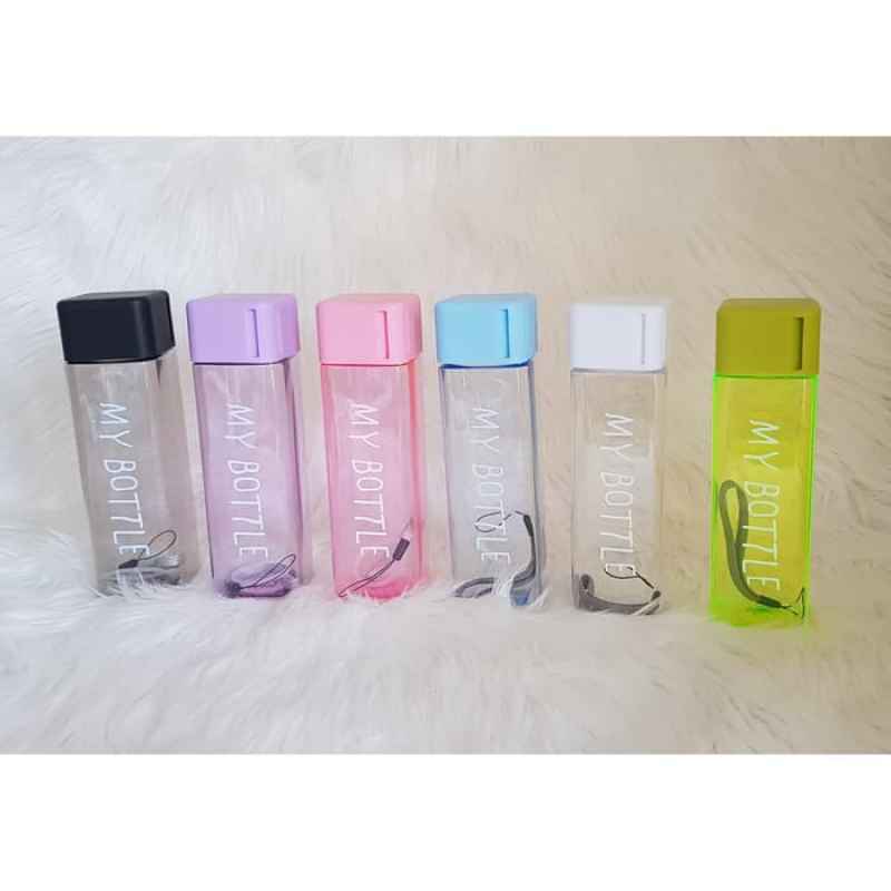 Promo My Bottle SEGI Tali Gantung Warna - Botol Air Minum Persegi atau ...