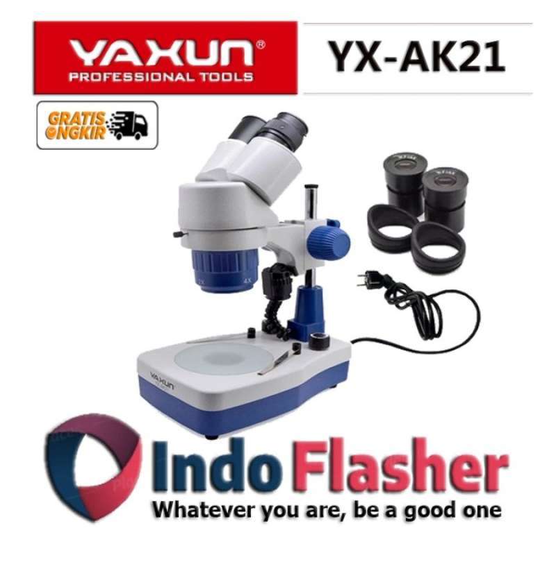 Promo Yaxun AK21 Microscope Trinocular Microscope Digital Microscope HP Diskon 23% di Seller ...