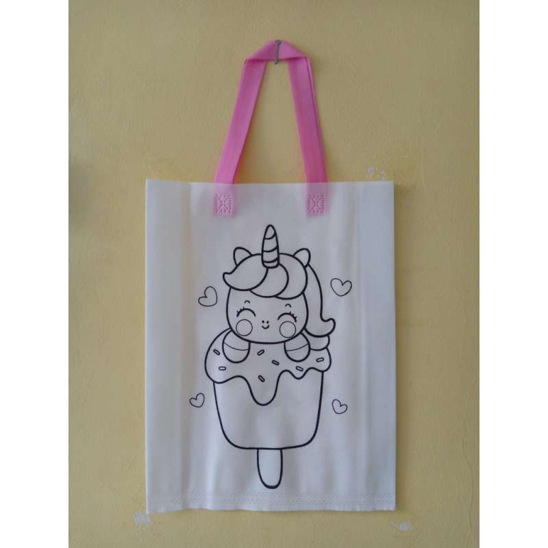 Jual Tas Spunbond Mewarnai Tali Warna Mix Uk 30x40x8 / Goodie Bag ...