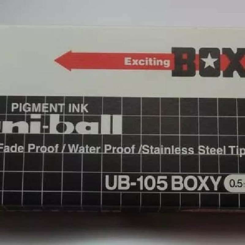 Jual Ballpoint Boxy Uniball 105 Di Seller Winkashop - Pegadungan, Kota ...