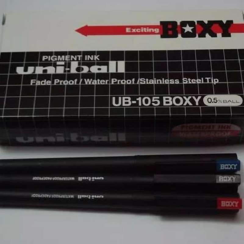 Jual Ballpoint Boxy Uniball 105 Di Seller Winkashop - Pegadungan, Kota ...