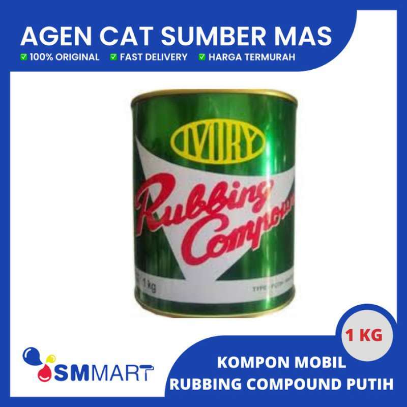 Jual BEST PROMO RUBBING COMPOUND KOMPON IVORY PUTIH / KOMPON PUTIH ...