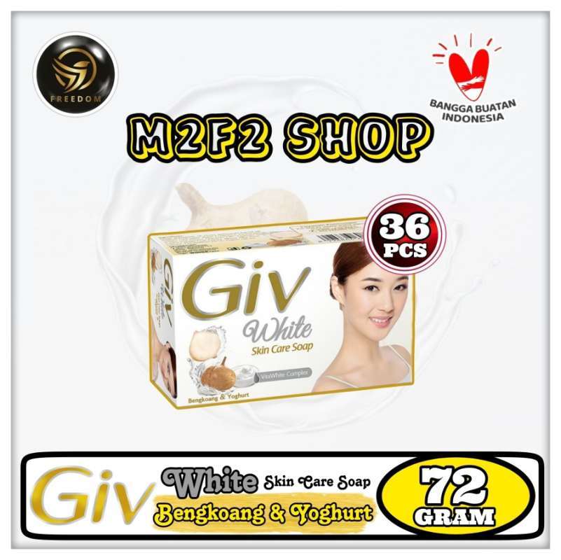 Promo Giv White Skin Sabun Mandi Batang Bengkoang & Yoghurt - 72 Gr (kemasan 36 Pcs) Diskon 14% ...