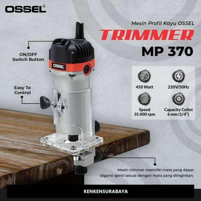 Jual Mesin Trimmer Mesin Profil Kayu Mesin Router Kayu Mp 370 Ossel Di ...