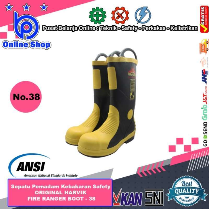 Jual Sepatu Pemadam Kebakaran Safety - Original Harvik Fire Ranger Boot ...