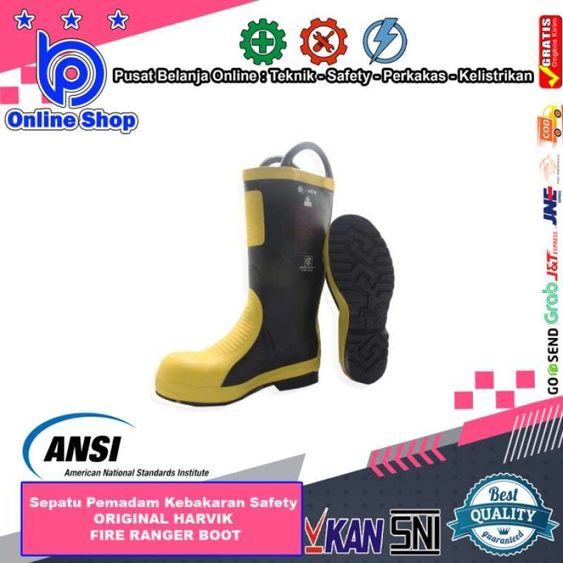 Jual Sepatu Pemadam Kebakaran Safety - Original Harvik Fire Ranger Boot ...