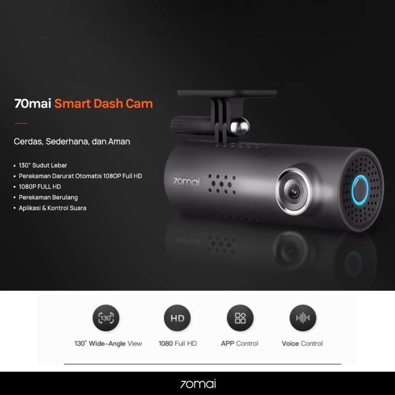 Jual 70mai Dash Cam 1s 1080p Fov 130° Night Vision Di Seller 70mai ...