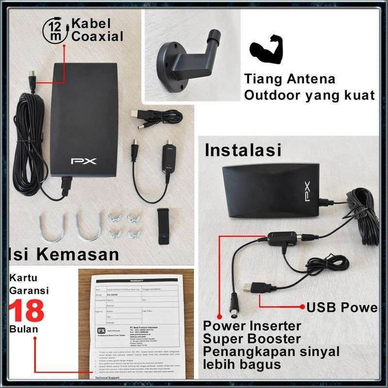 Jual Antena Digital Px Da-5400b Di Seller Satelit Electronic Official Store - Satelit Electronic ...