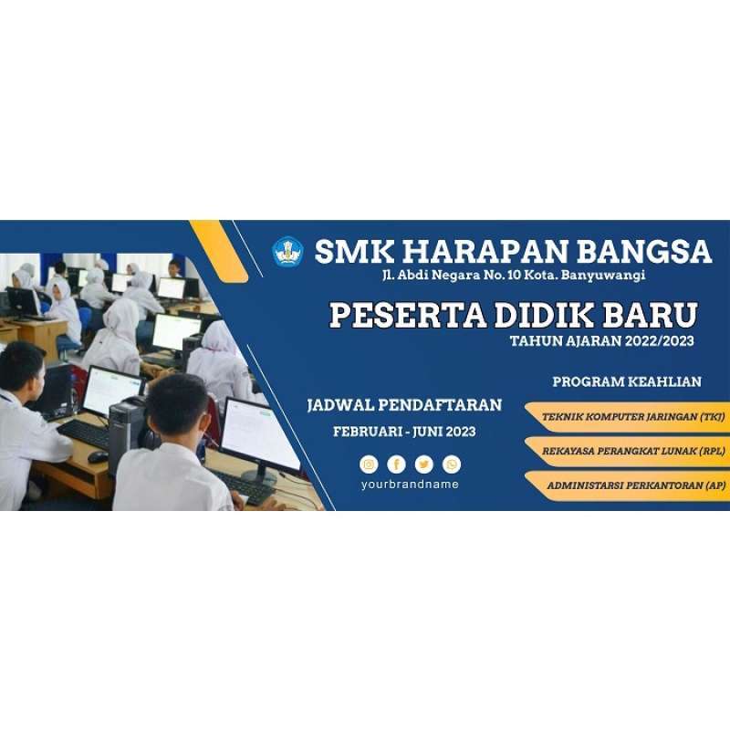 Promo 10 Desain Spanduk Ppdb Cdr V24 Diskon 86% Di Seller Fokus Konten ...