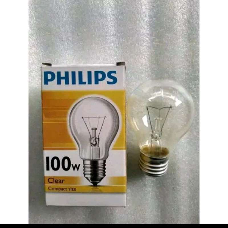 Promo Lampu Bohlam Pijar Philips 100 Watt Pijar 100W Diskon 15% di ...