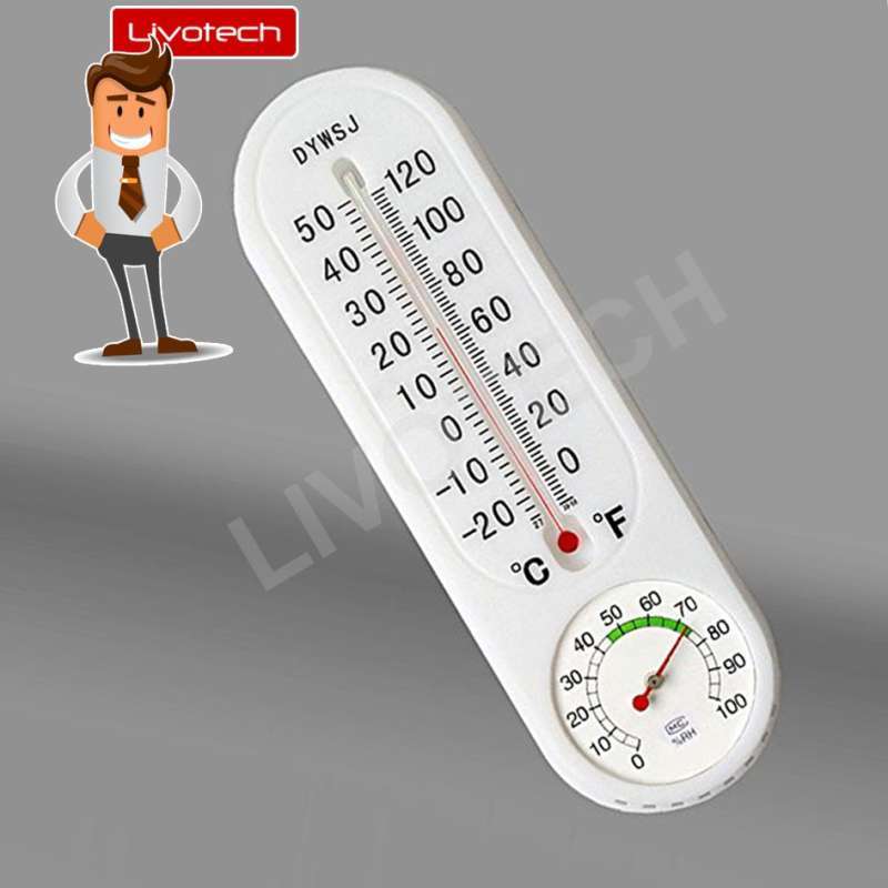 Jual Termometer Higrometer Ruang Thermometer Hygrometer Analog Raksa ...
