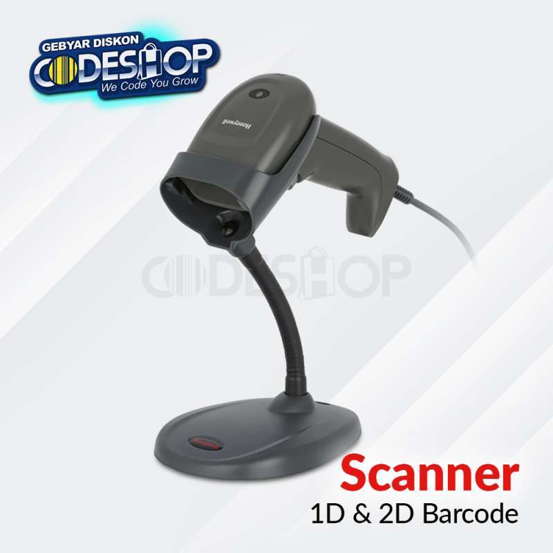 Jual Honeywell Hh490 Scanner Barcode 2d Imager Scan Sensitif Usb Plus Stand Di Seller Codeshop ...