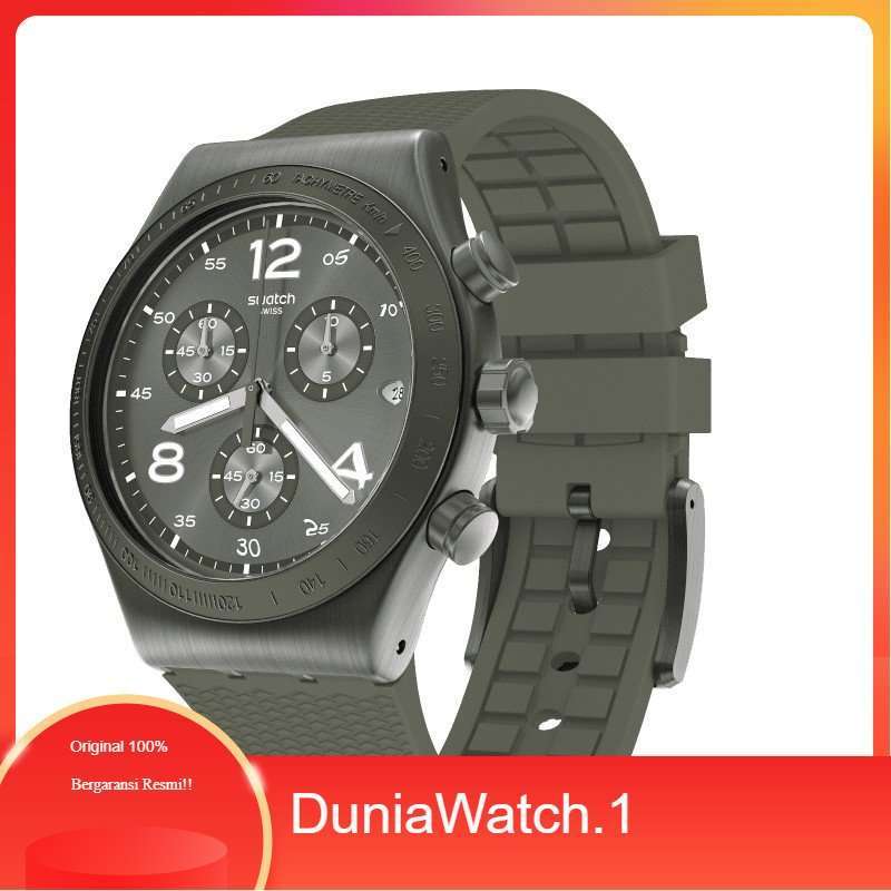 Jual Original 100%!! Jam Tangan Pria Swatch Irony Chrono Yvm404 Turf ...