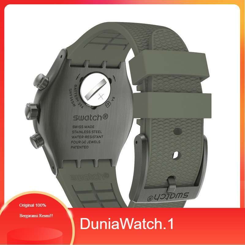 Jual Original 100%!! Jam Tangan Pria Swatch Irony Chrono Yvm404 Turf ...