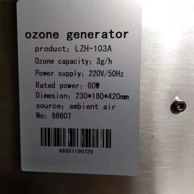 Jual Ozone Generator O3 Gram Mesin Pengawet Dading Dan Buah Buahan Di Seller Saechul Toko ...