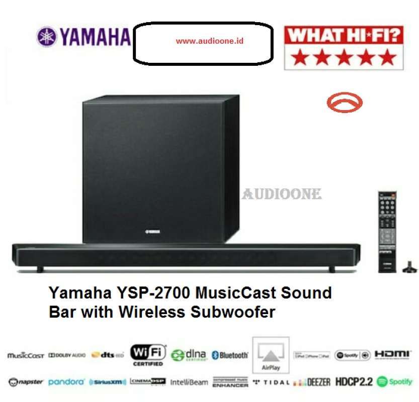 Jual Yamaha Ysp-2700 Musiccast Sound Bar With Wireless Subwoofer Di Seller Audio One - Mangga ...