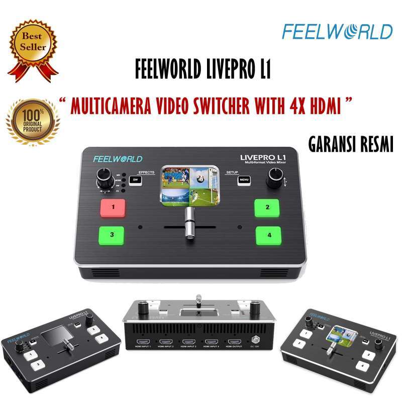 Promo FEELWORLD LIVEPRO L1 Multicamera Video Switcher with 4 x HDMI ...