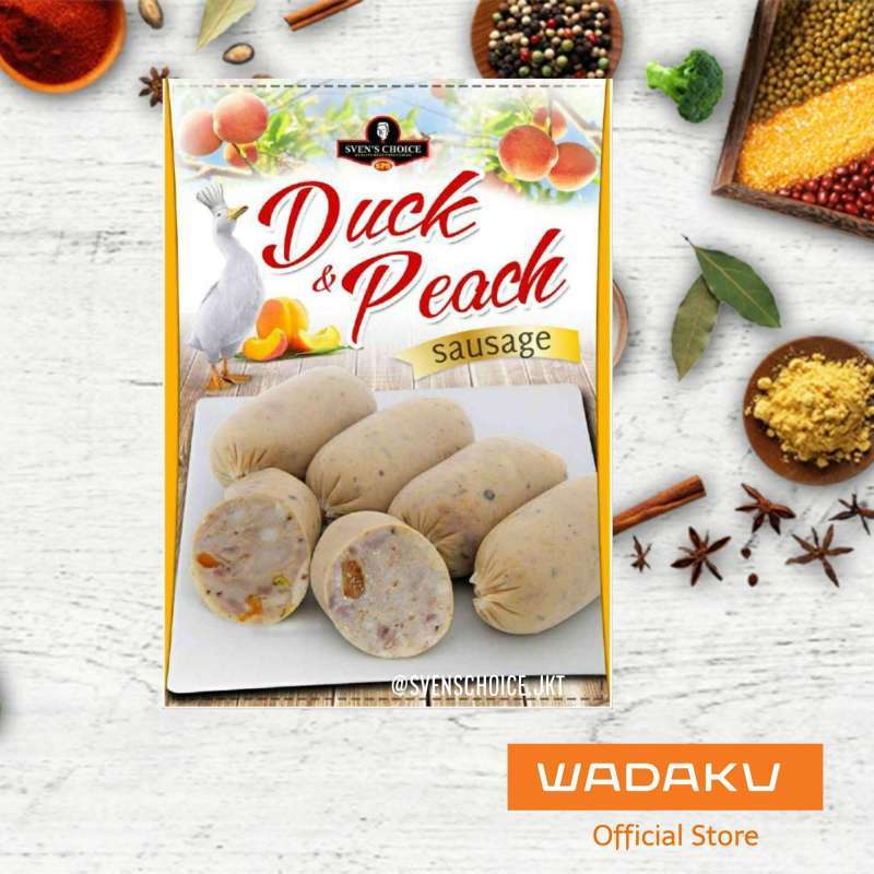 Jual sven's choice DUCK AND PEACH SAUSAGES 350G ISI 10 di Seller Wadaku ...
